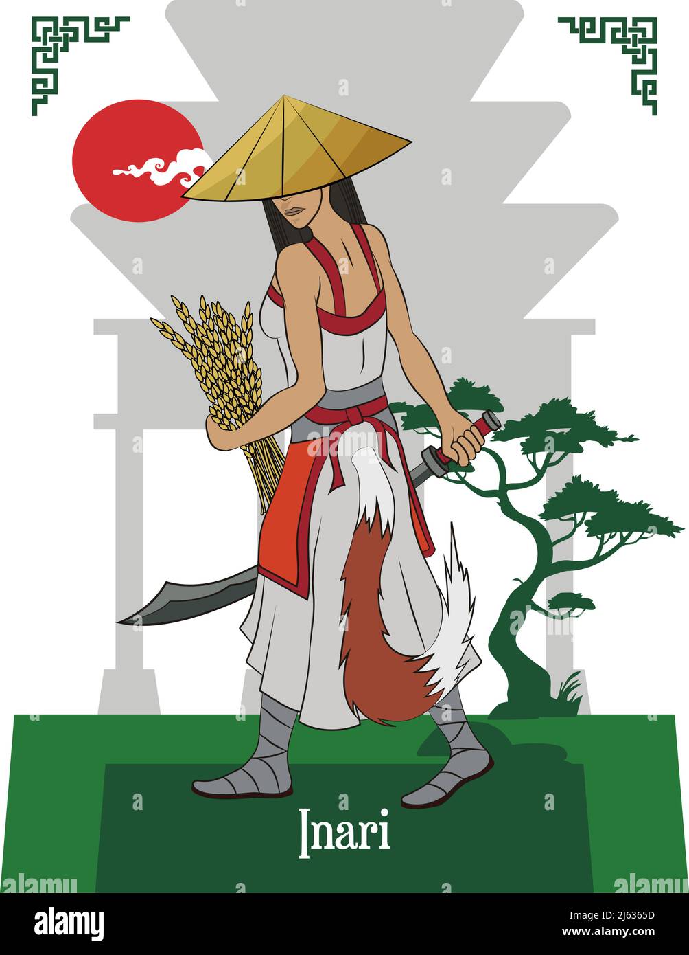 Divinité japonaise Banque d'images vectorielles - Alamy