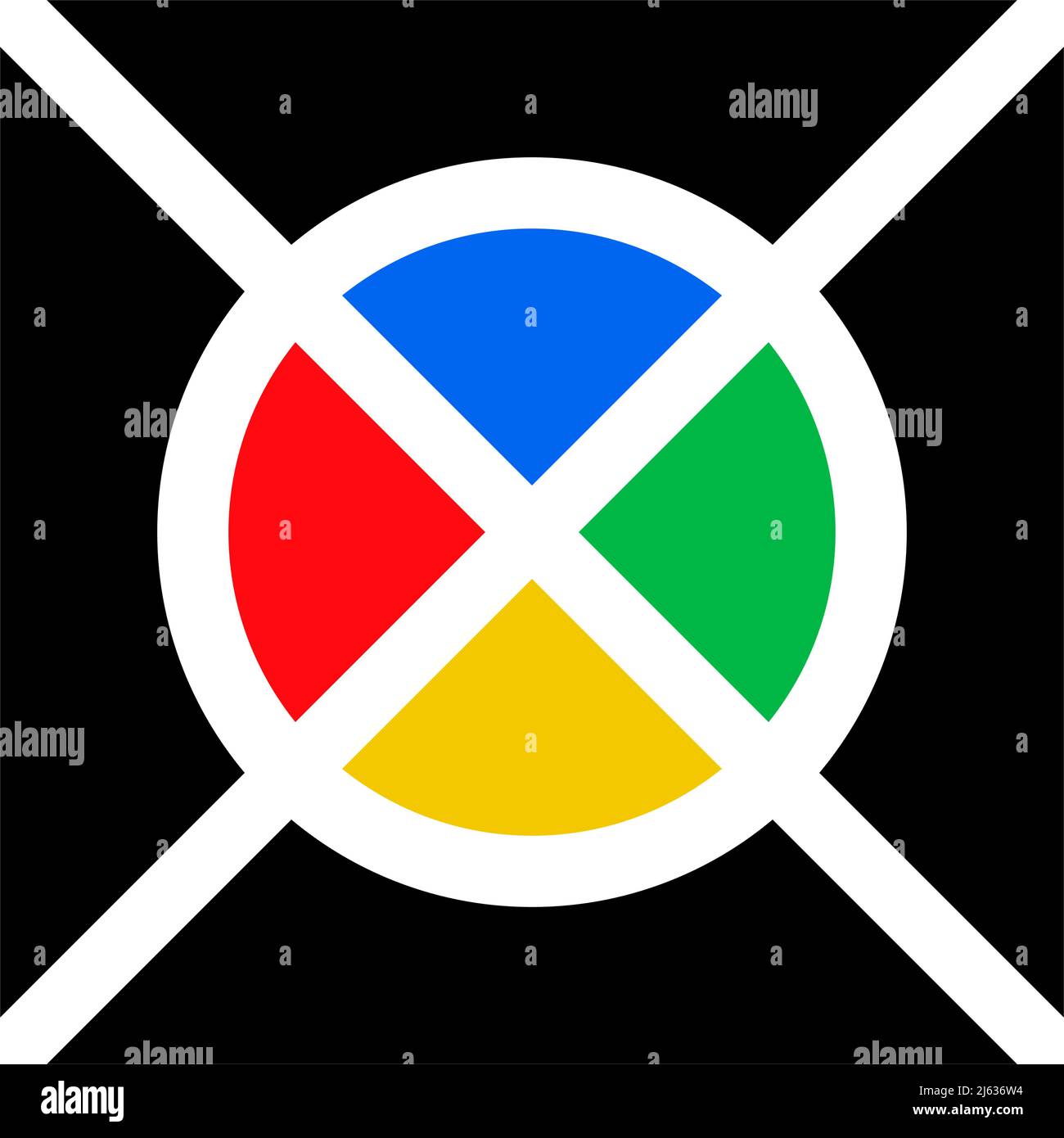 Logo carré géométrique, icône. Symbole abstrait. Illustration ...