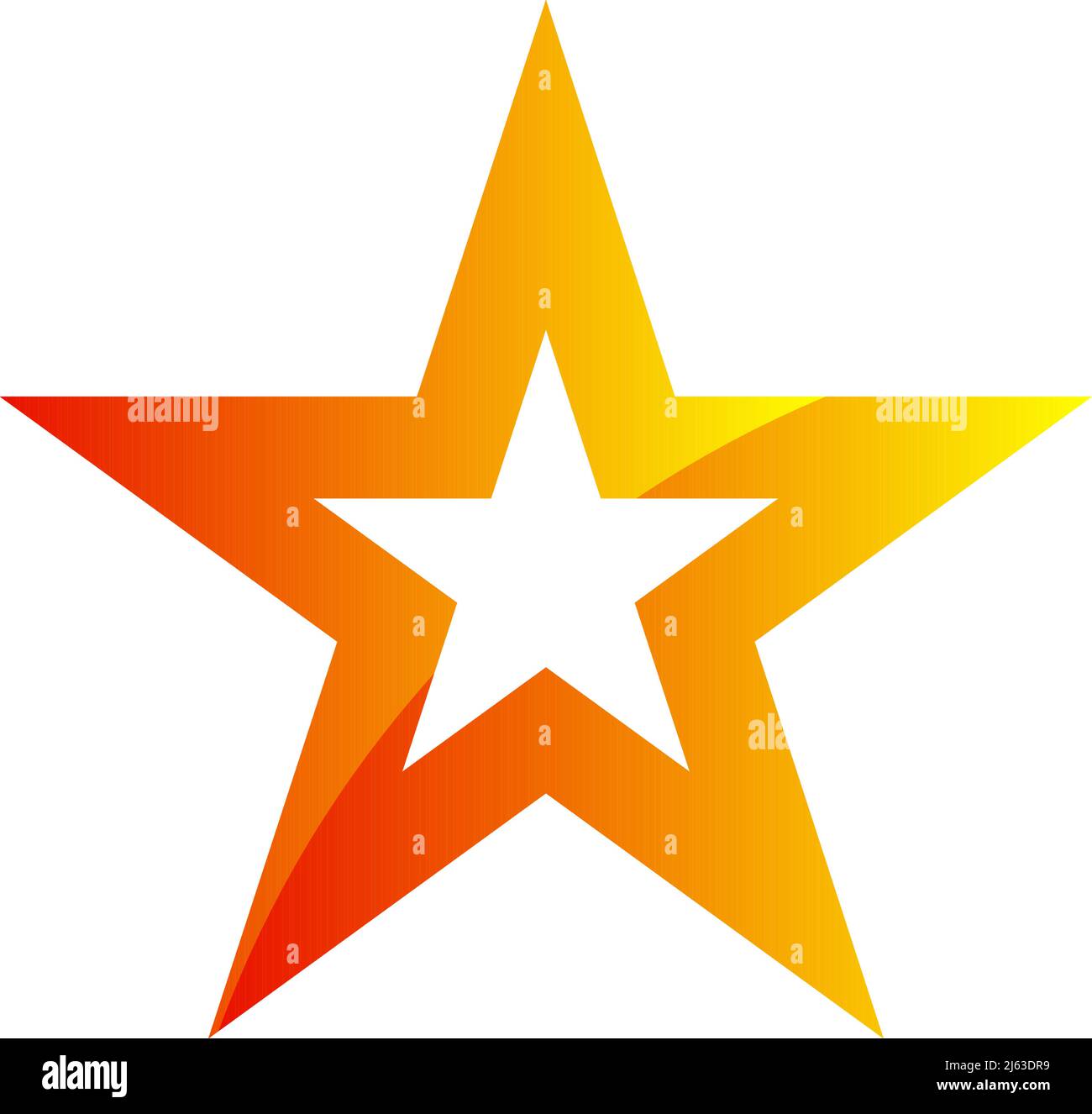 Forme en étoile, illustration vectorielle de l'élément d'icône en ...