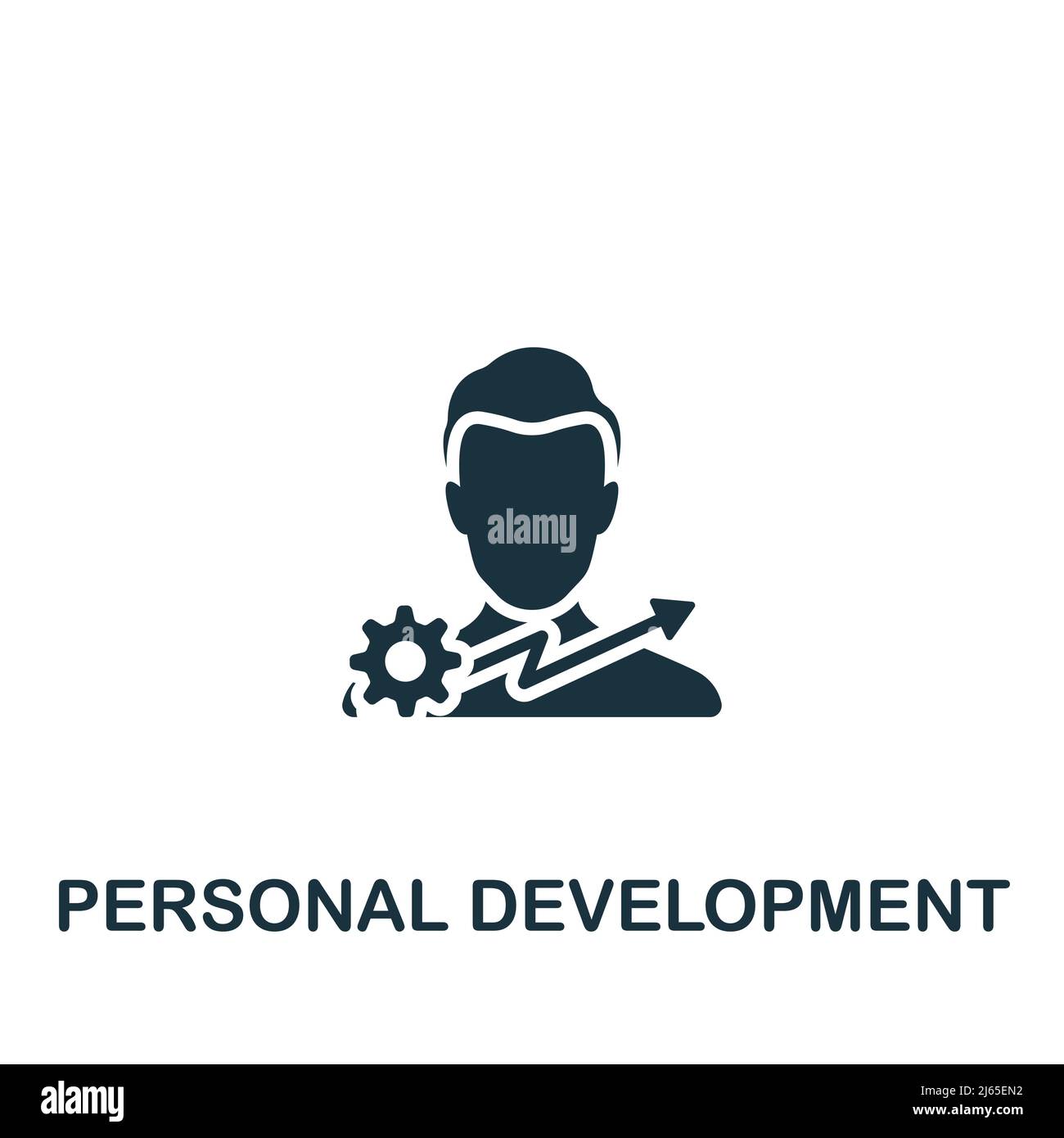 Icône développement personnel. Symbole de formation professionnelle ...