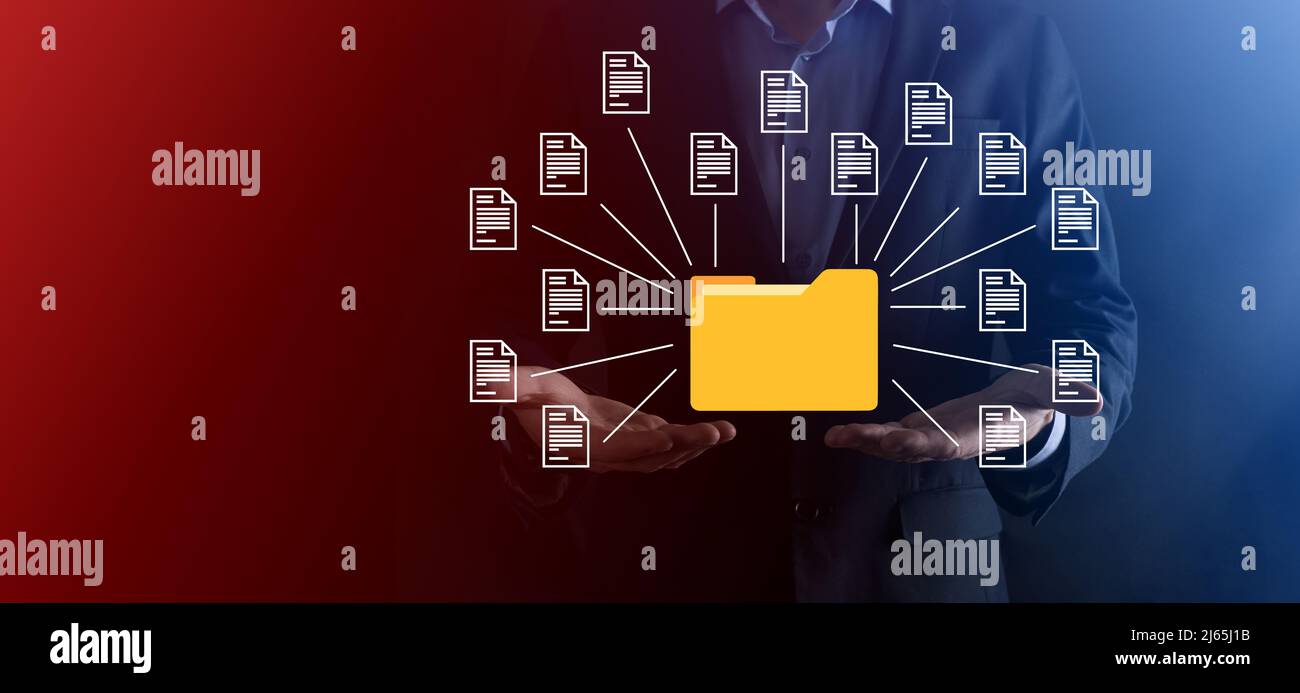 Système de gestion de documents DMS .wman dossier de garde et icône de ...