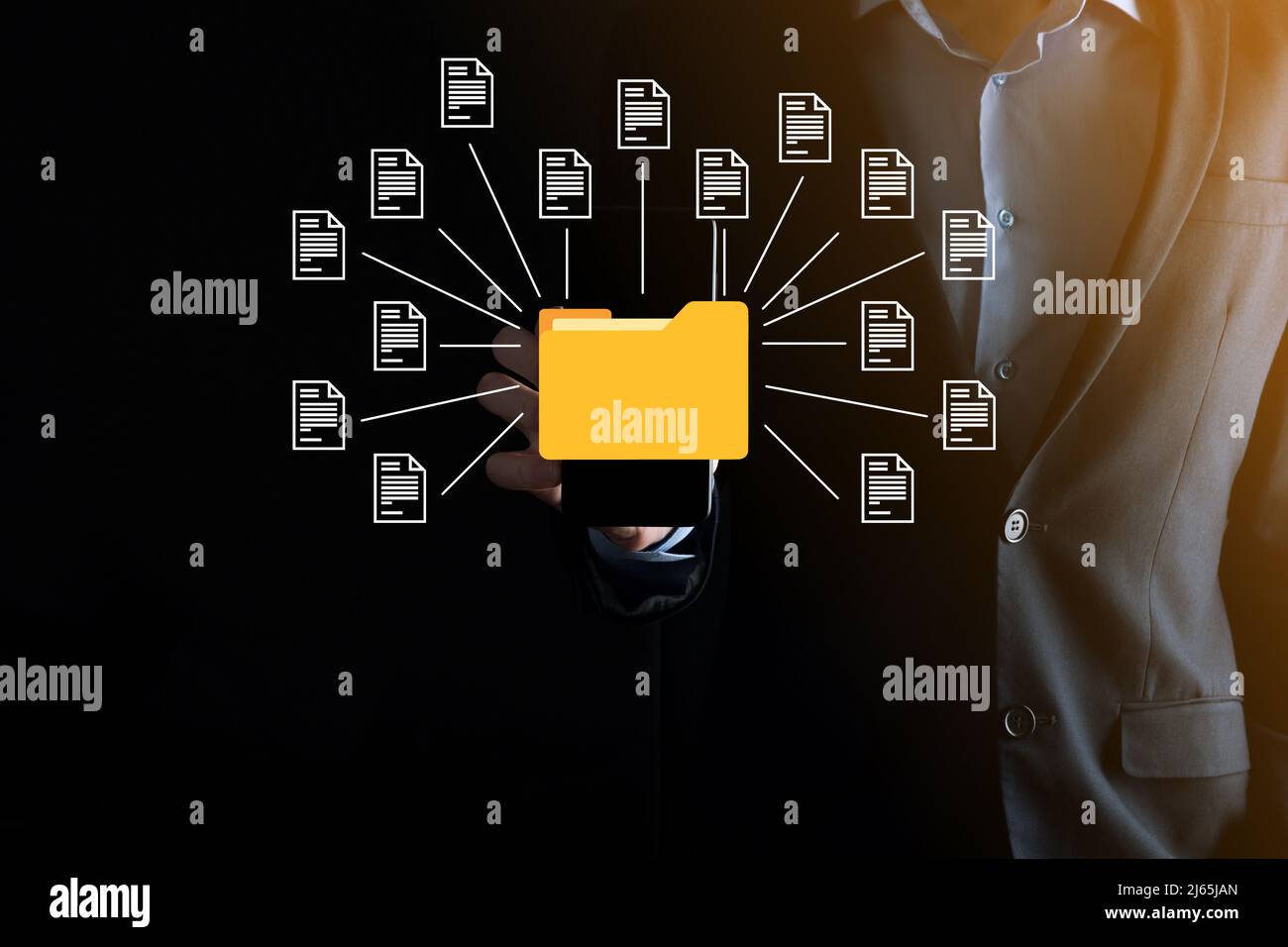 Système de gestion de documents DMS .wman dossier de garde et icône de ...