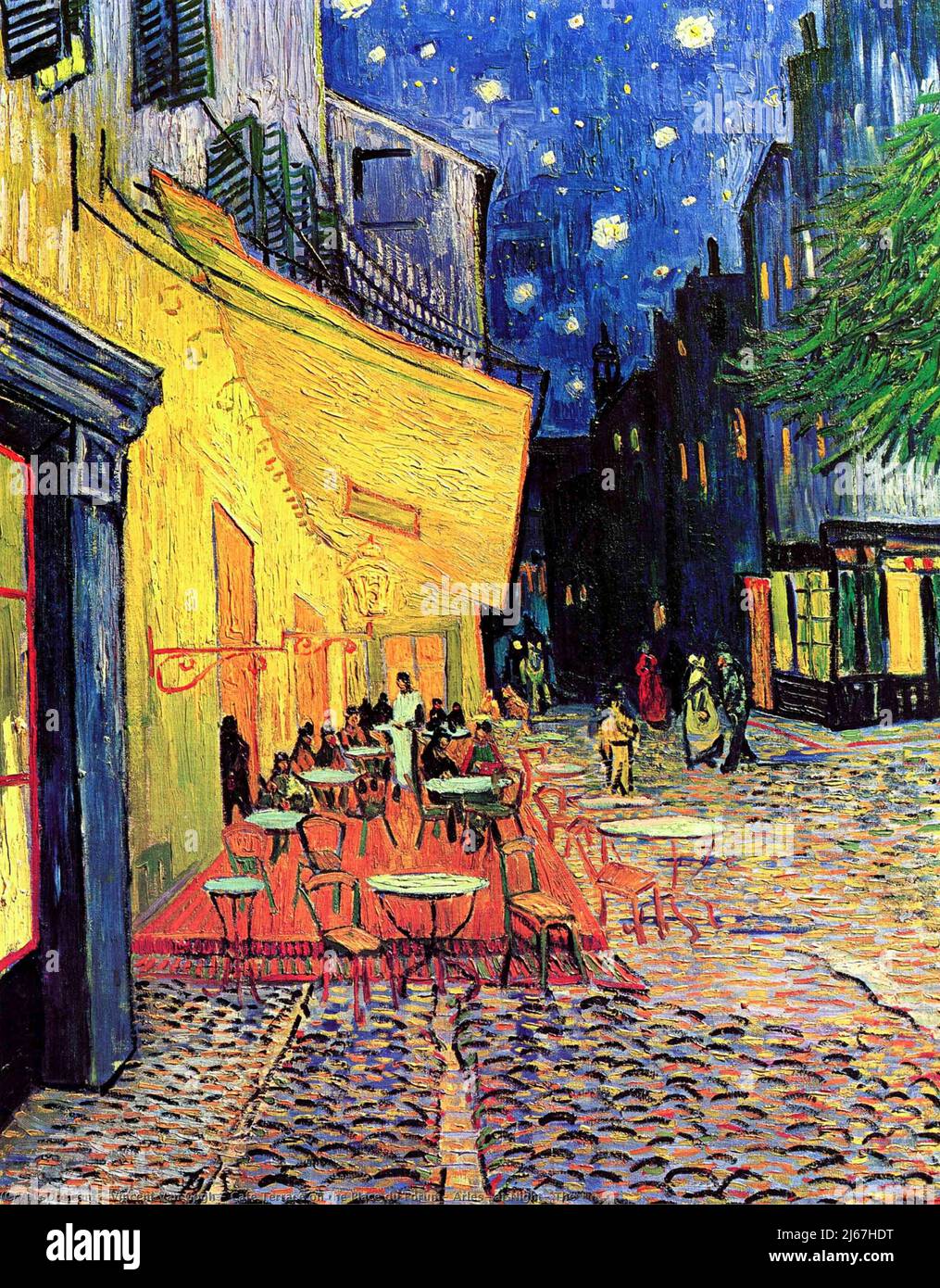 Café terrace at night van gogh Banque de photographies et d’images à ...