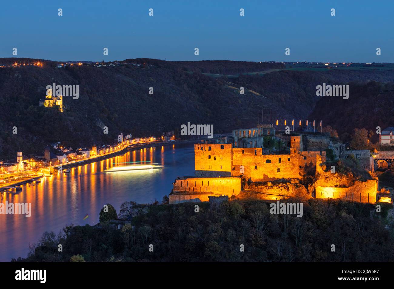 Château de gutenfels au rhin Banque de photographies et d’images à ...