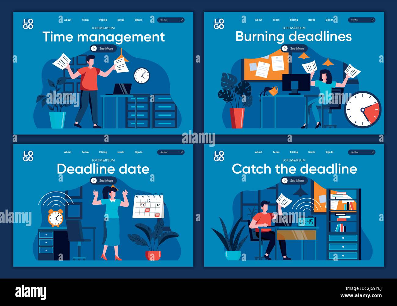 Travail de rattrapage Banque d'images vectorielles - Alamy