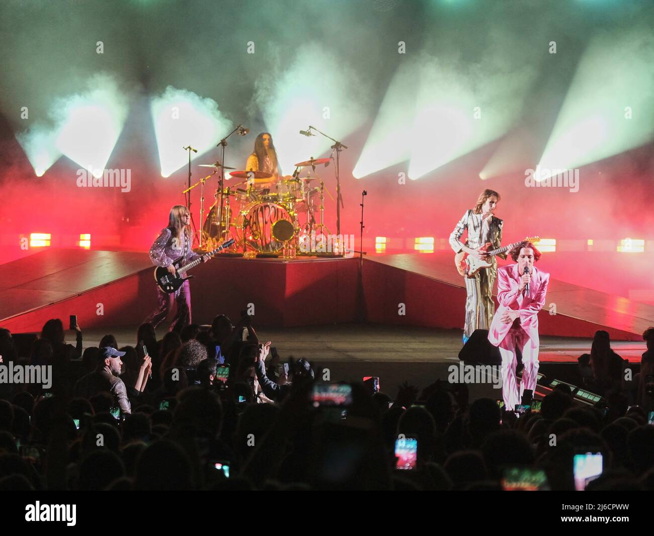 Maneskin pendant Maneskin Live, concert de musique de la chanteuse ...
