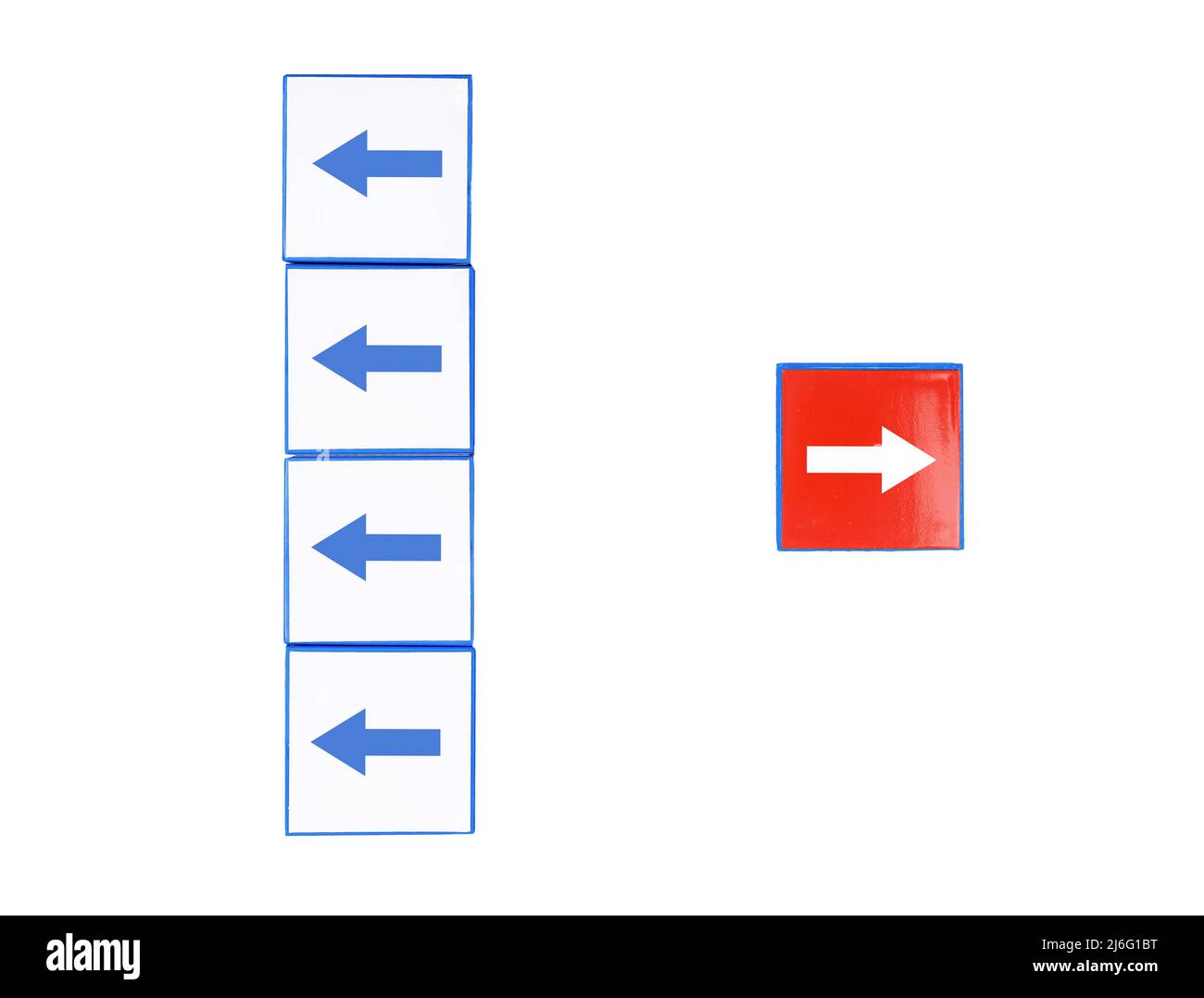 Fleche rouge droite Banque d'images détourées - Alamy