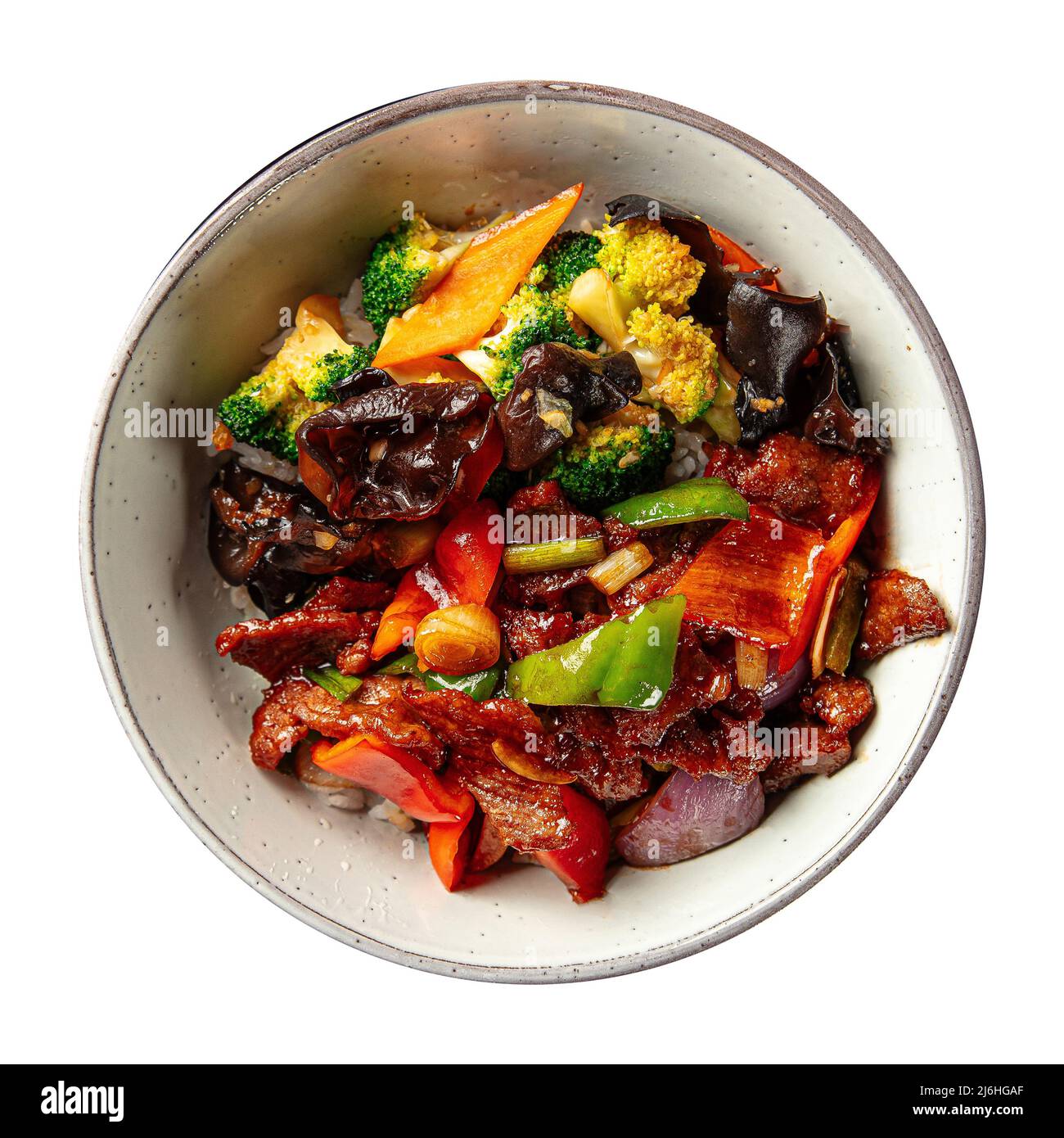 Riz au wok Banque de photographies et d’images à haute résolution - Alamy