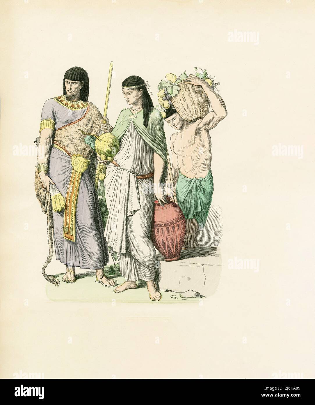 Ancien roi égyptien, les roturiers égyptiens, Illustration, l'histoire ...