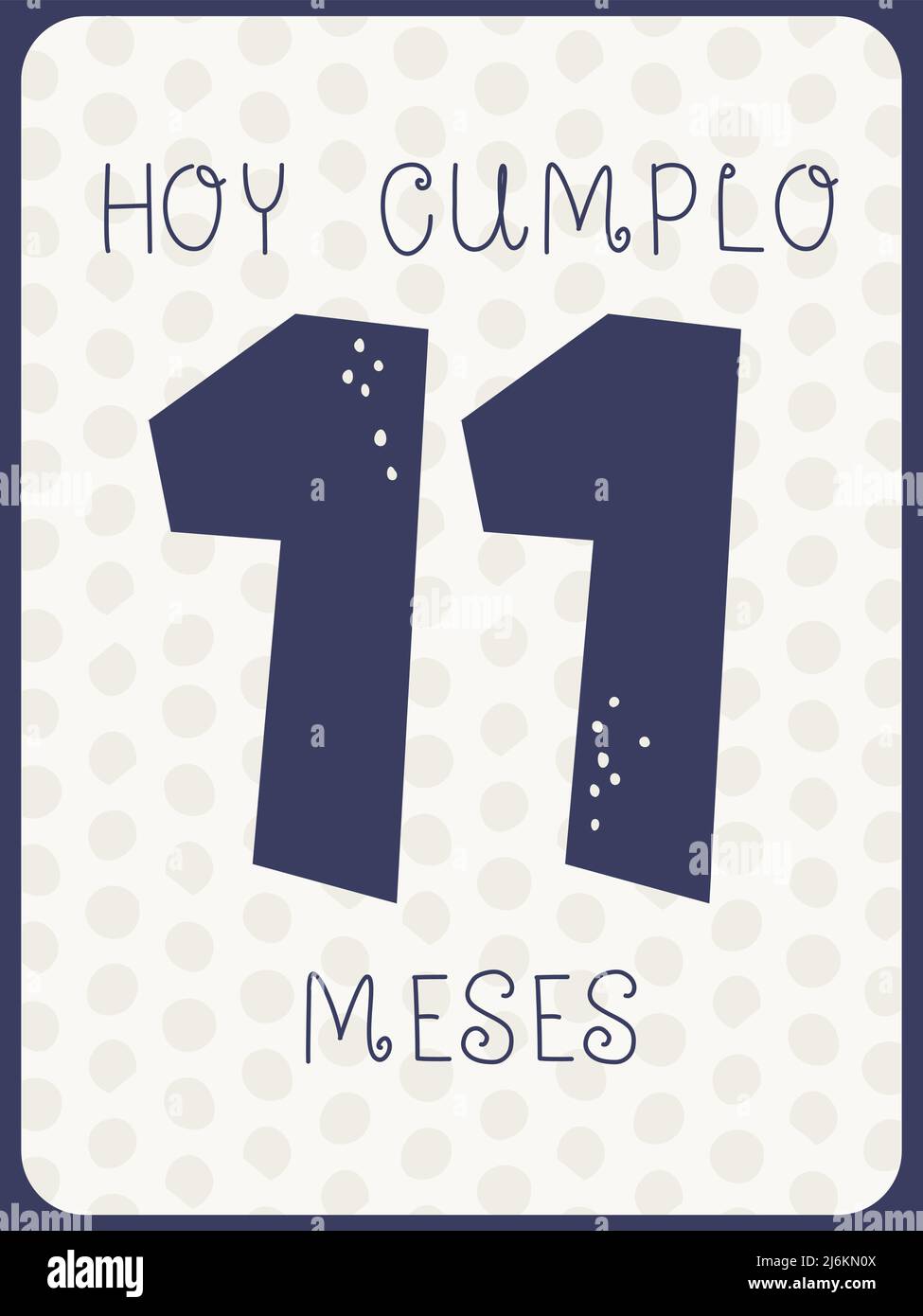 11 meses Banque d'images vectorielles - Alamy