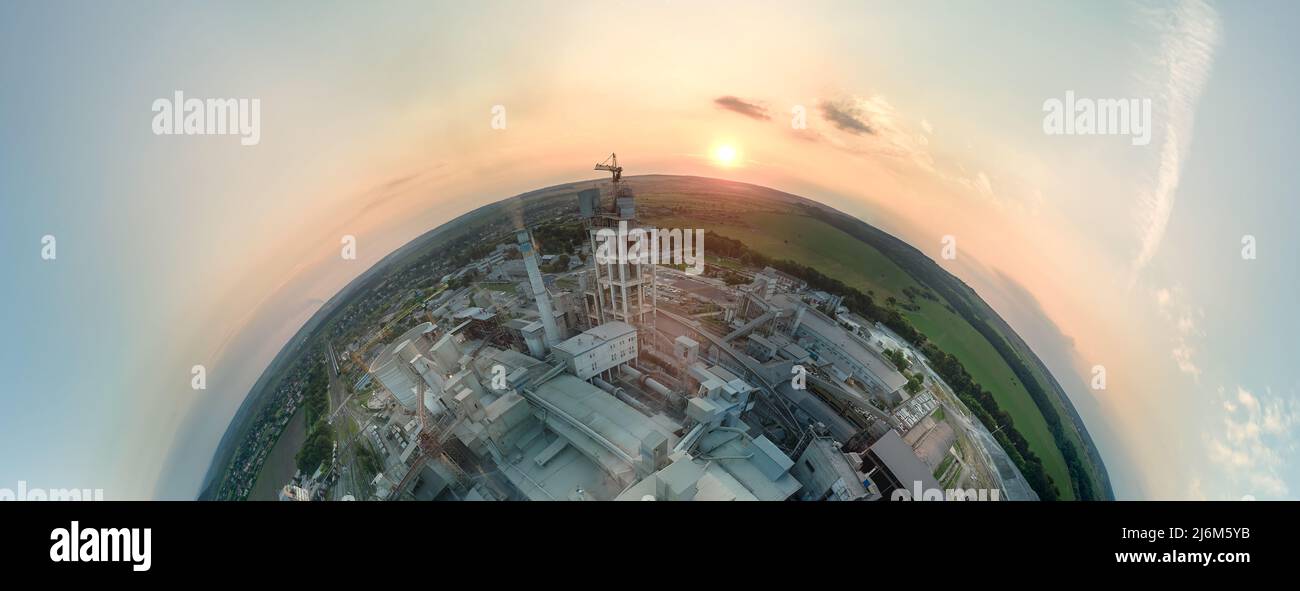 Vue aérienne depuis la haute altitude de la petite planète Terre avec ...