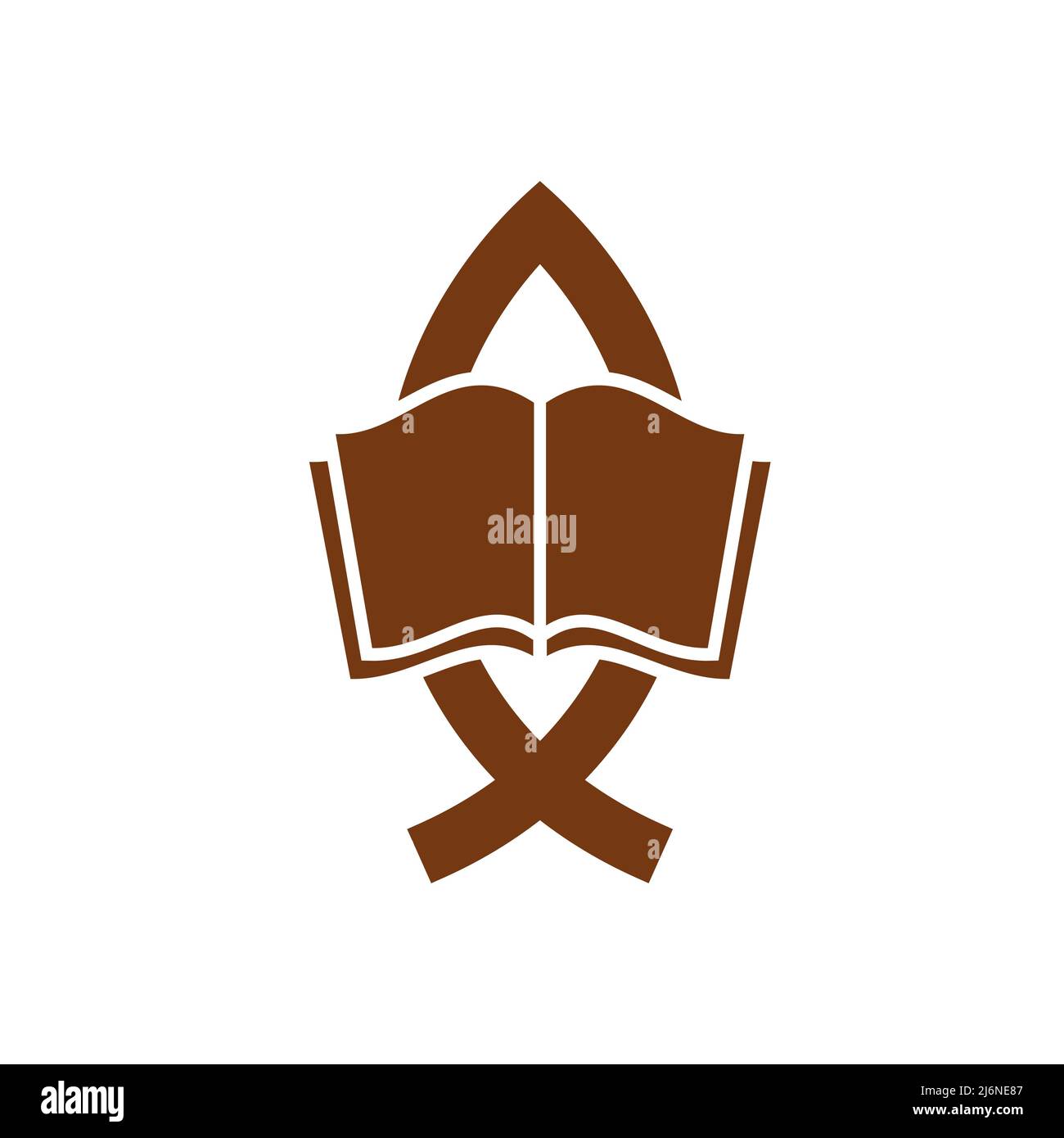 Christianisme religion symbole de la Bible et du poisson. Symbole ...