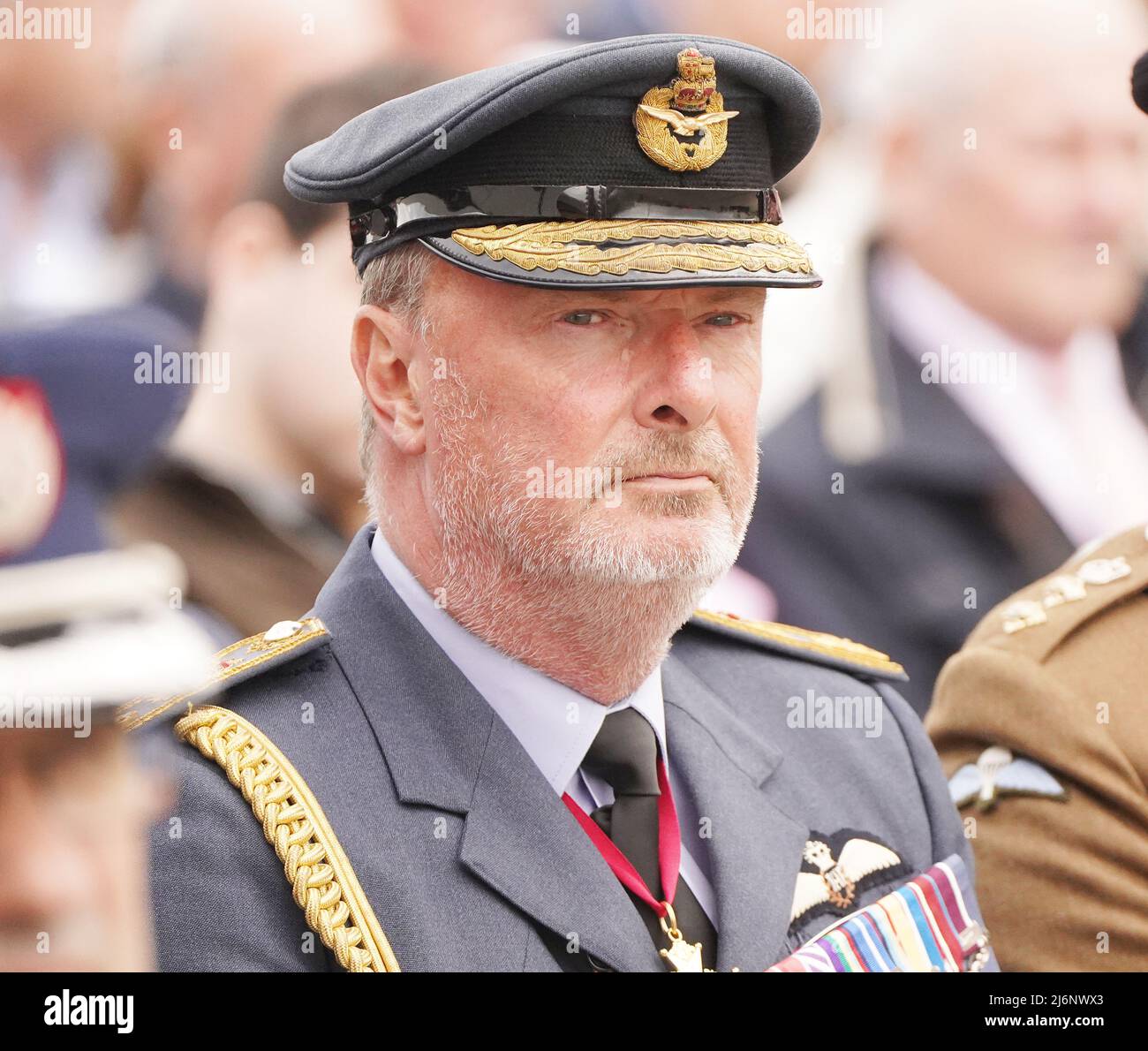 Le maréchal de l'air de la RAF Sean Reynolds lors d'une cérémonie ...