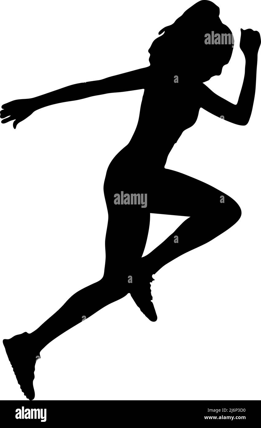 Female Posture Silhouette Banque d'images vectorielles - Alamy