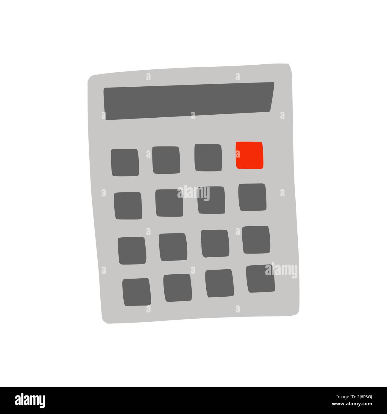 Calculatrice de style Doodle. Un outil scolaire pour les calculs et les ...