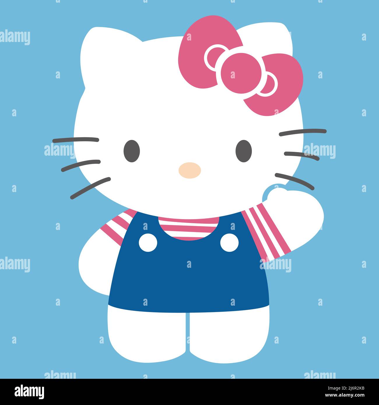 Hello kitty character Banque d'images vectorielles - Alamy