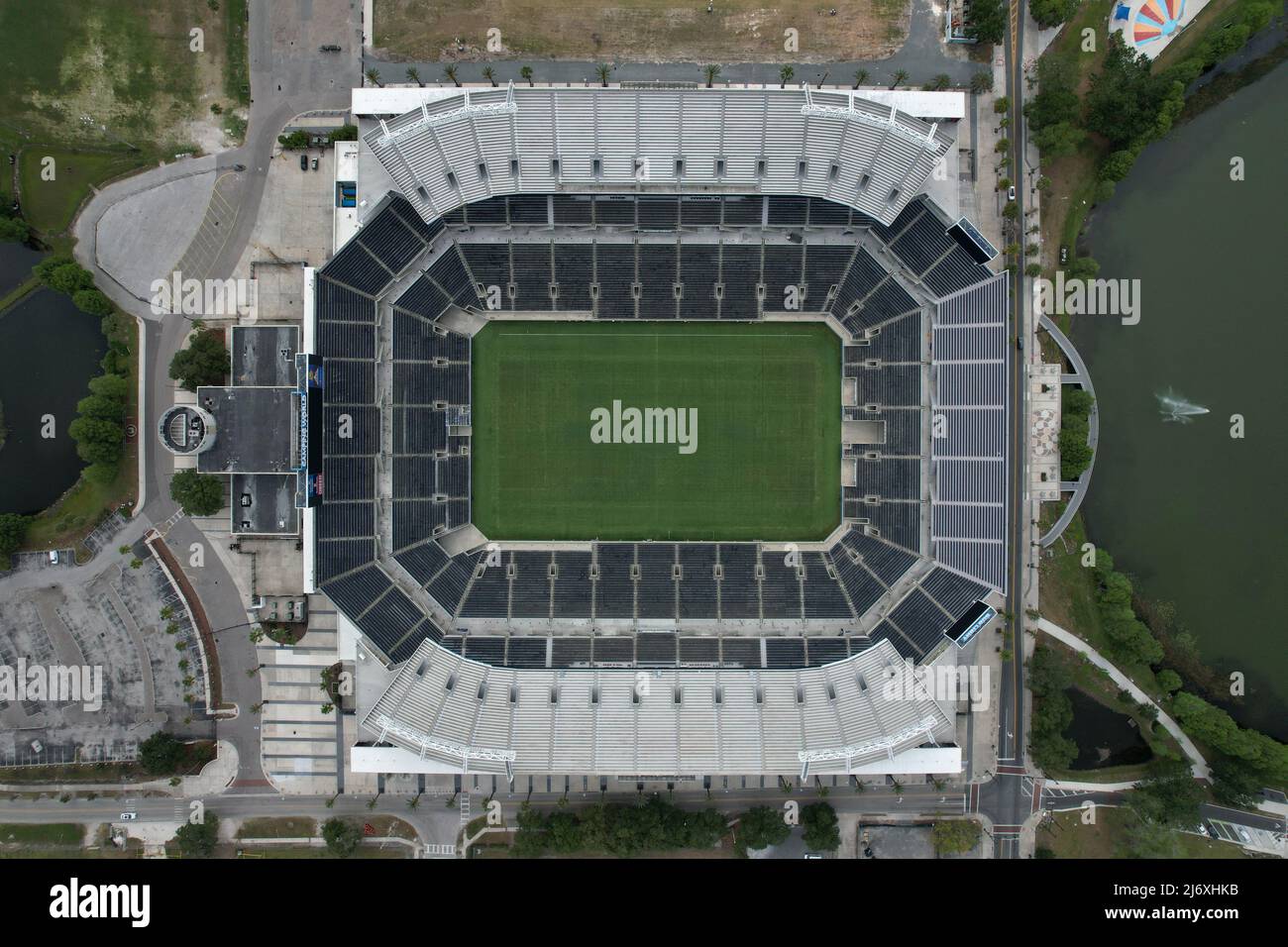 Une vue aérienne du Camping World Stadium, anciennement appelé Orlando ...