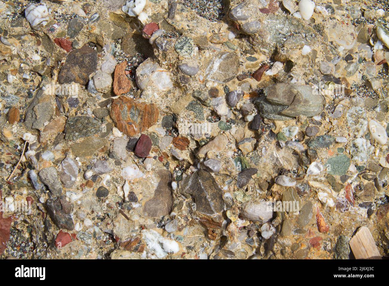 Sedimentary rock conglomerate Banque de photographies et d’images à ...