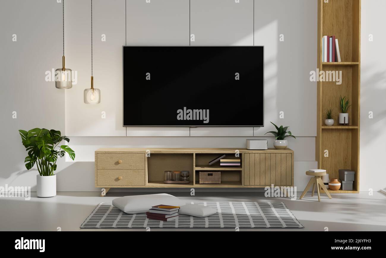 Décoration intérieure moderne et contemporaine dans le salon avec grand ...