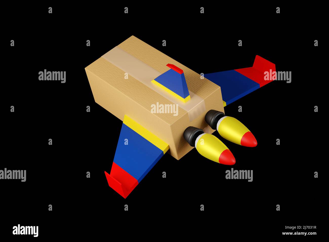 Jet pack illustration Banque d'image et photos - Alamy