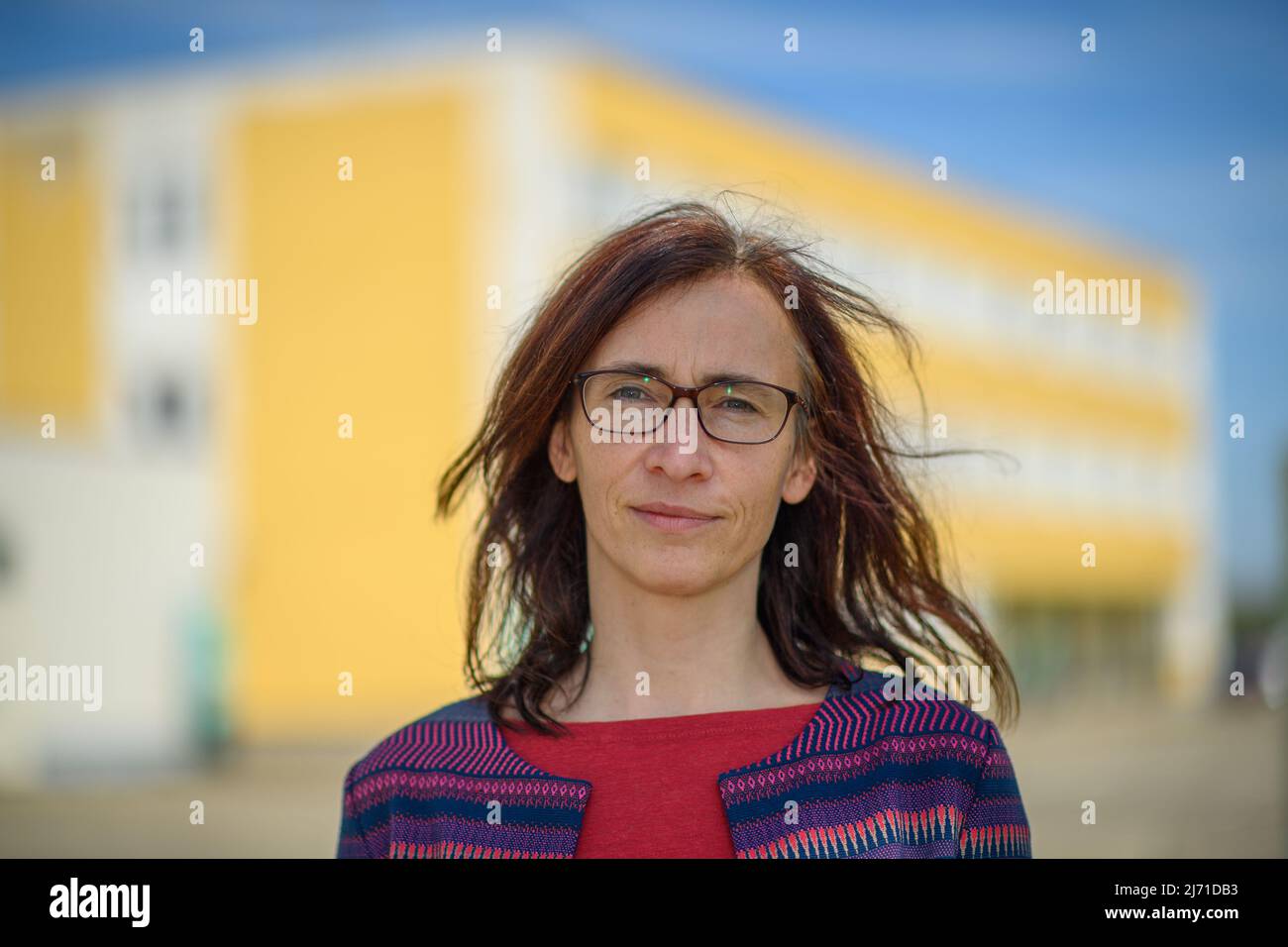05 mai 2022, Saxe-Anhalt, Marienborn : Susan Frisch, directrice du ...