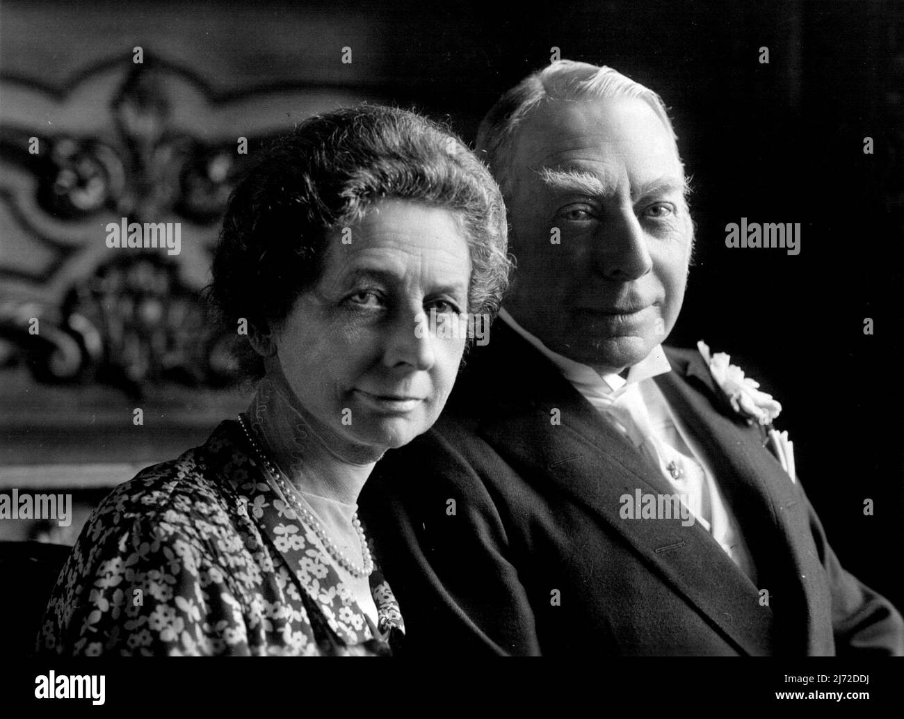 Lord et Lady Lonsdale Entertaining au château de Lowther -- le comte et ...