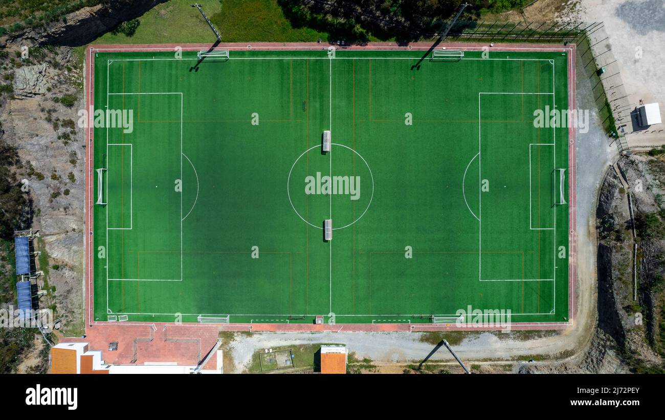 Stadium football field top view Banque de photographies et d’images à ...