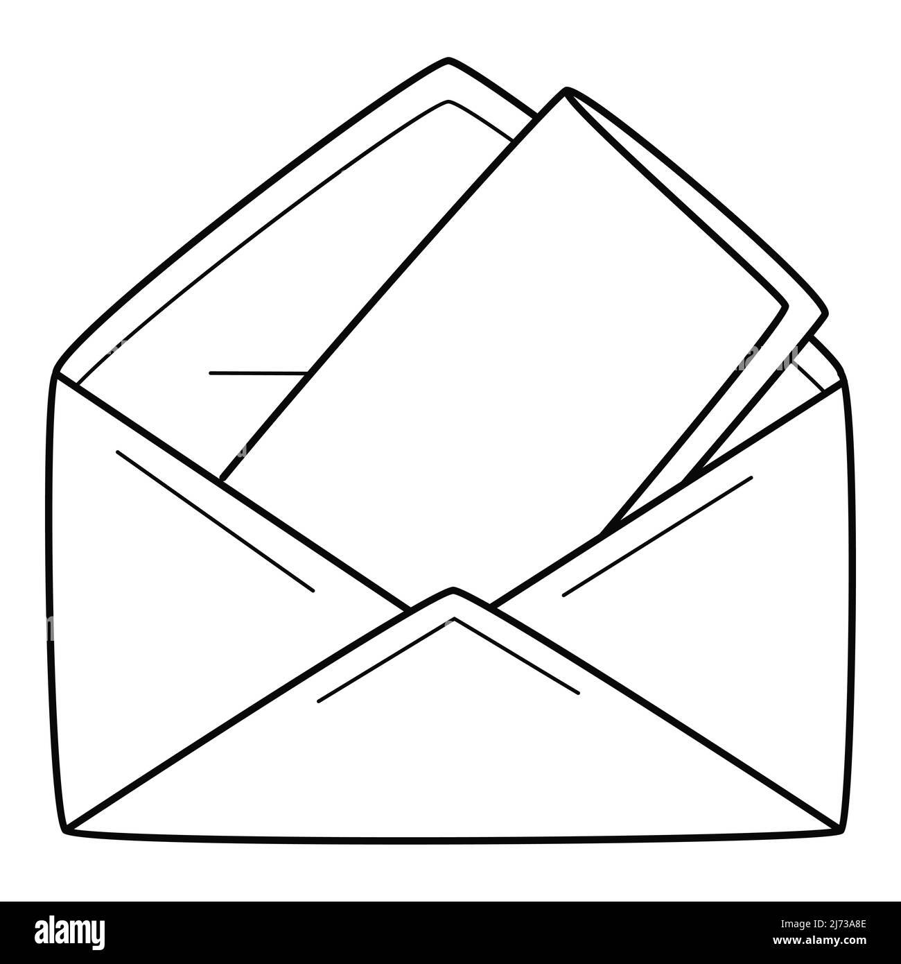 Lettre postale Banque d'images vectorielles - Alamy