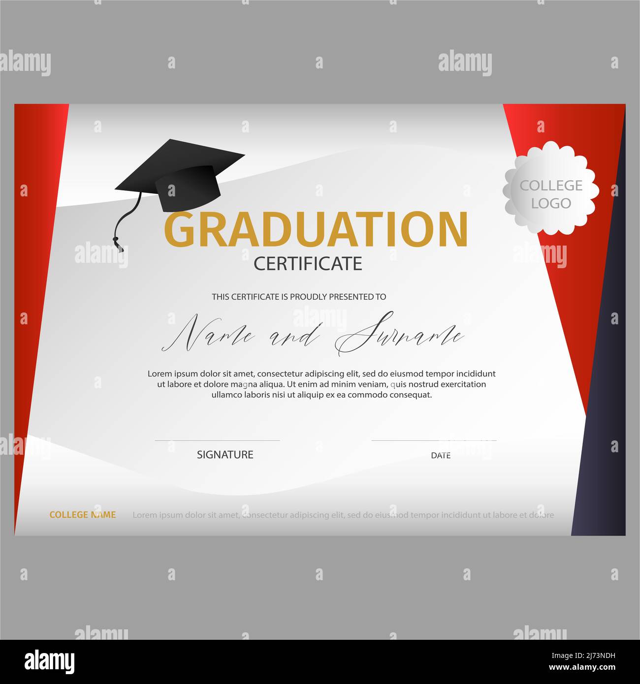 Boleta de calificaciones del estudiante Banque d'images vectorielles ...