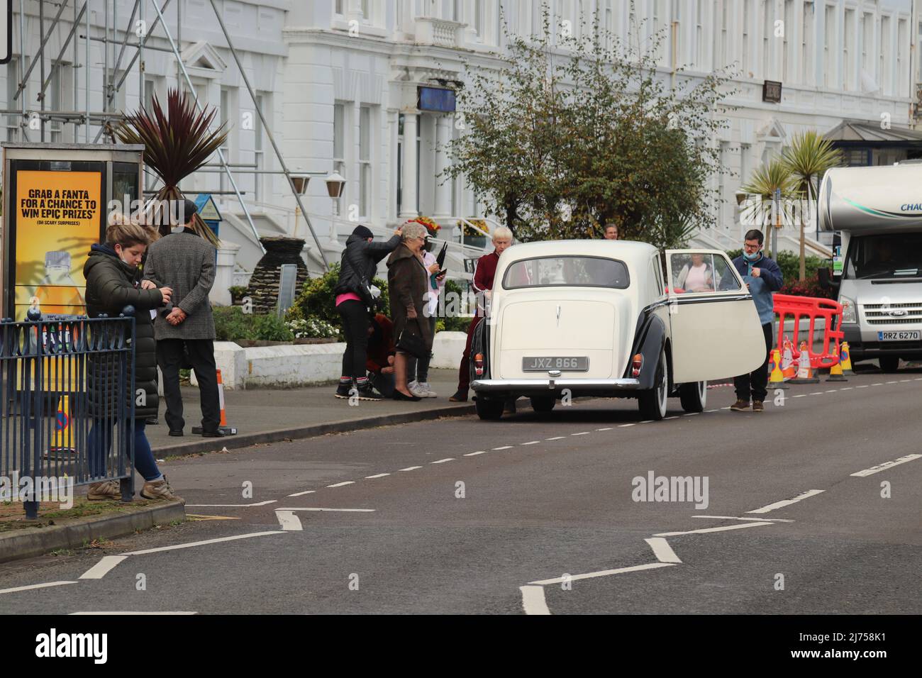 L'acteur Steve Coogan est en train de filmer un mini-drame en quatre ...