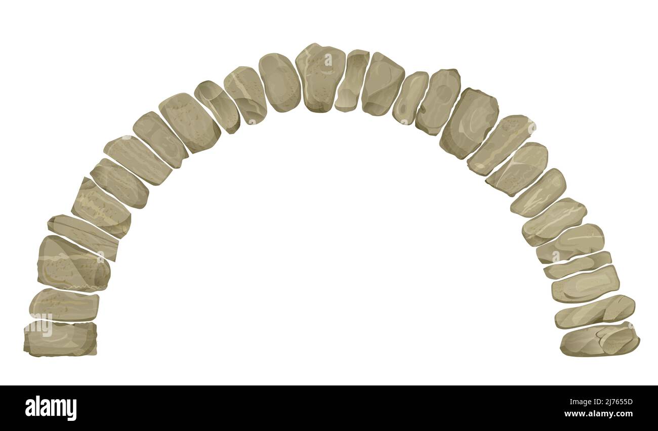 Vieux pont de pierre rustique Banque d'images vectorielles - Alamy