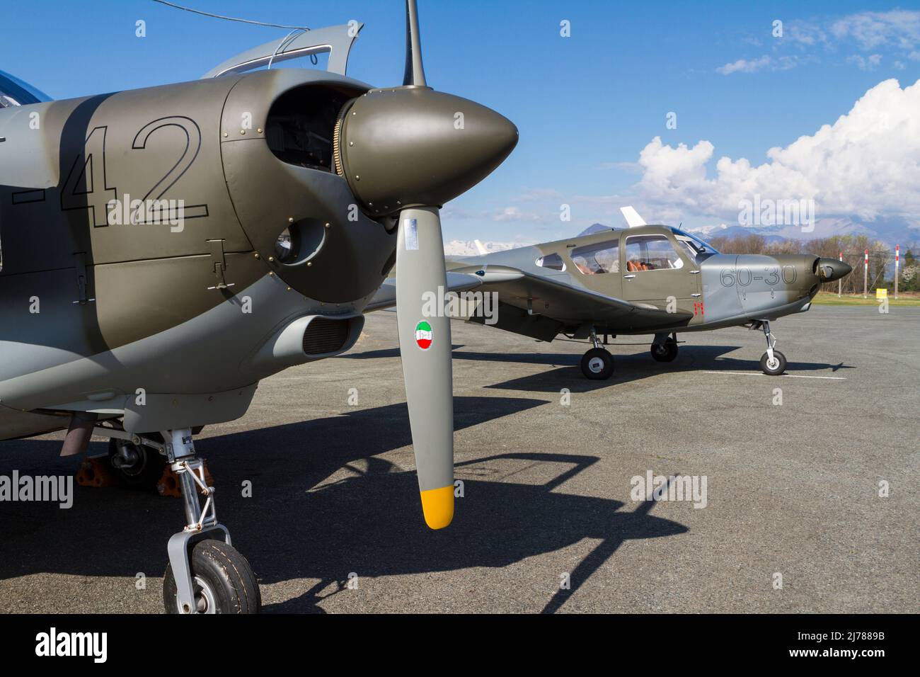 Une Air Force italienne Siai U-208 (ou S.208M) fabriquée par SIAI ...