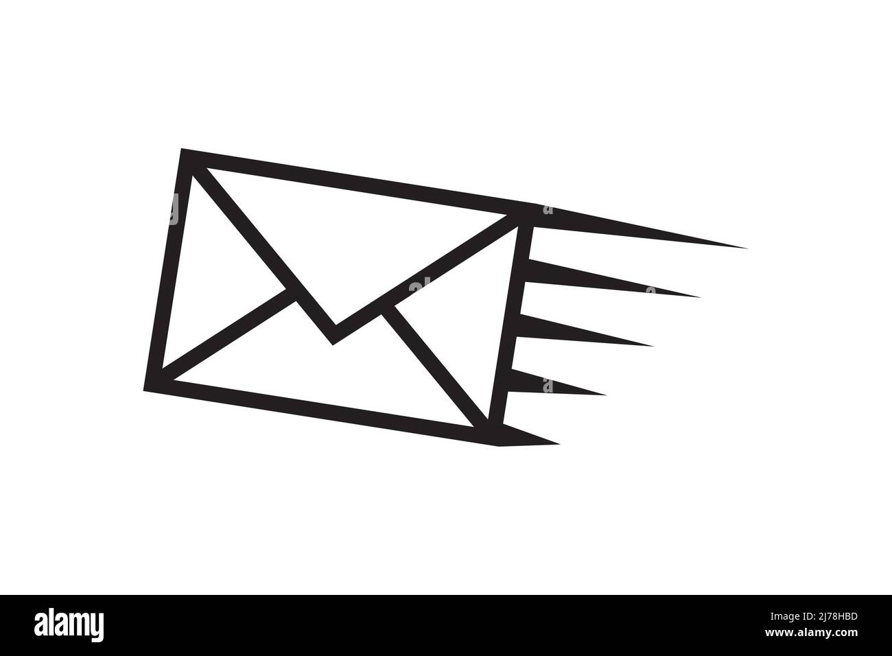 Symbole vectoriel de l'icône courrier. Lettre symbole enveloppe ...