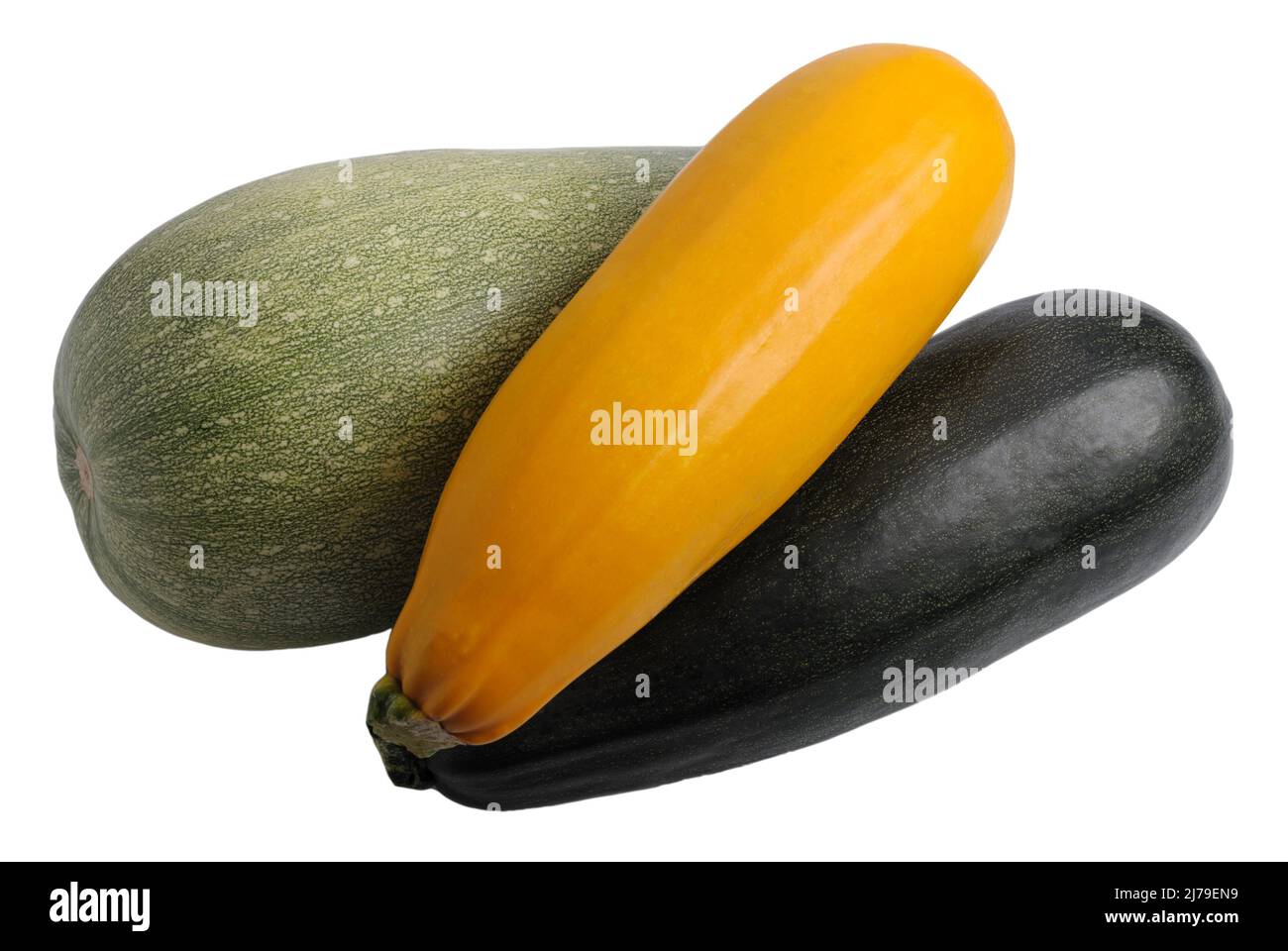 Trois courgettes Banque de photographies et d’images à haute résolution ...