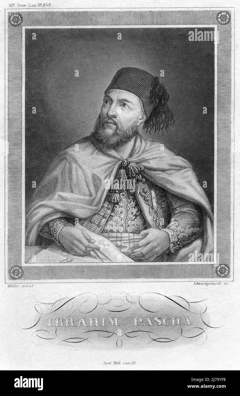 Grand vizir du sultan suleiman le magnifique Banque d'images noir et ...