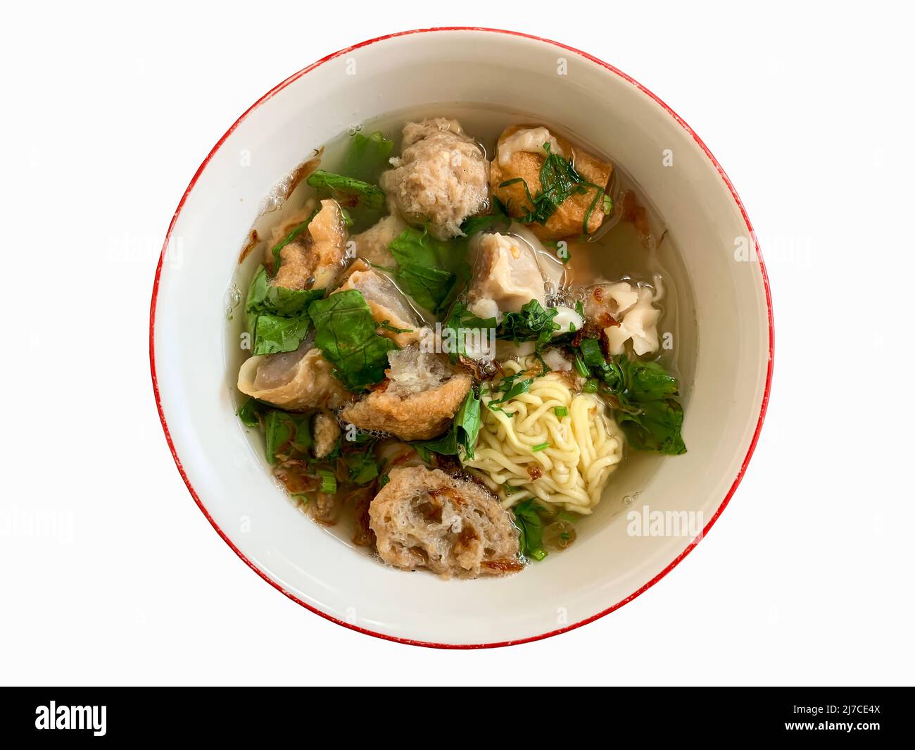 Soupe aux boulettes de viande indonésienne Banque de photographies et d ...