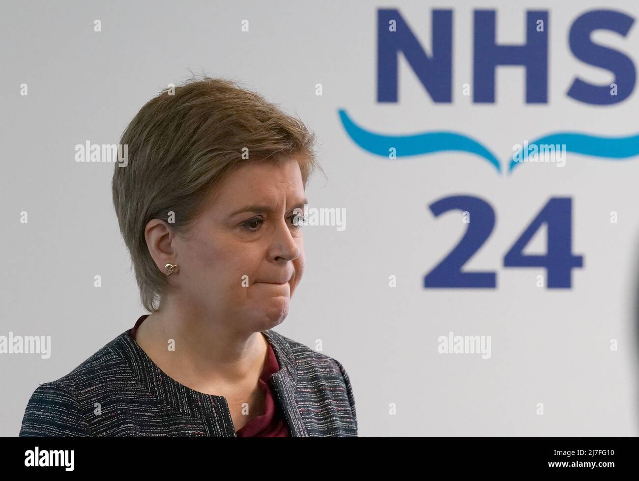 La première ministre écossaise Nicola Sturgeon lors de sa visite pour ouvrir le nouveau centre ...