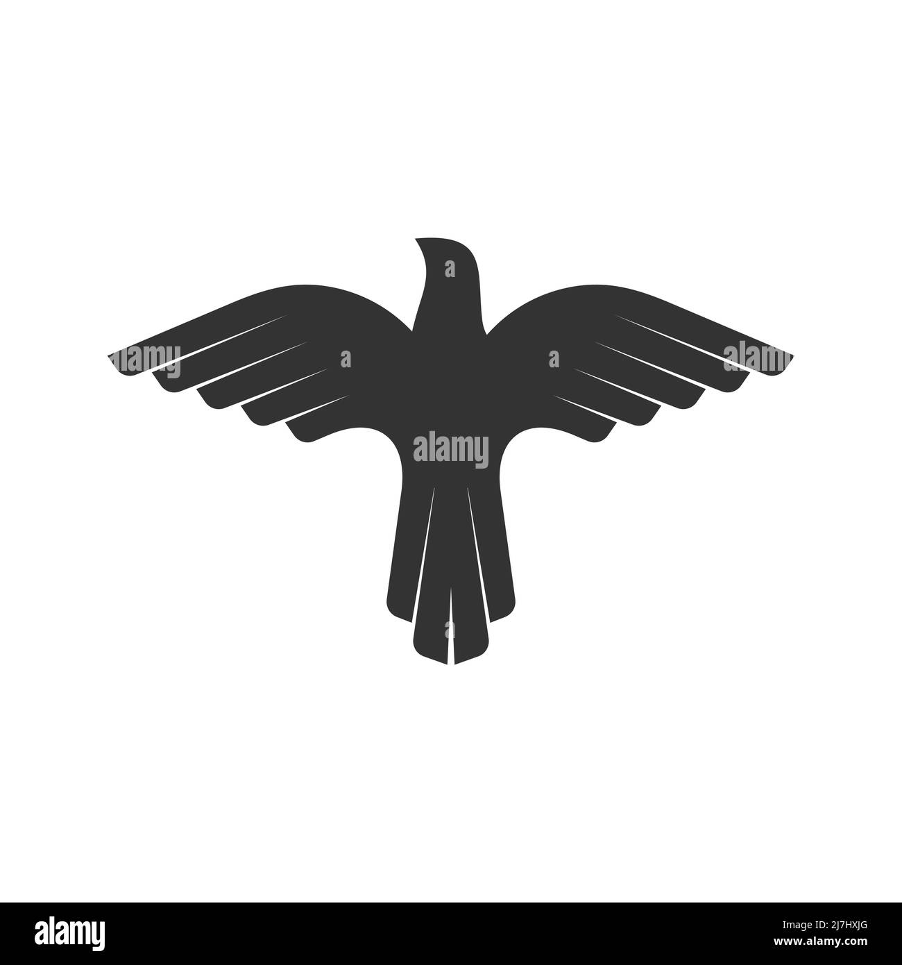 Illustration du vecteur Dove. Pigeon. Logo sous la forme d'un oiseau ...