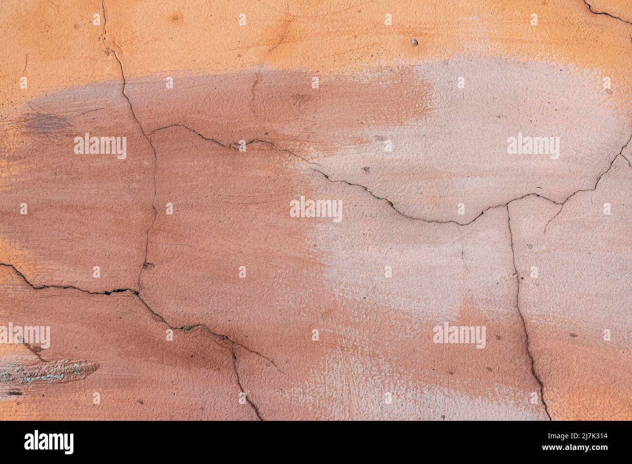 Plâtre de pelage sur un vieux mur peint. Fond de texture. Texture en ...