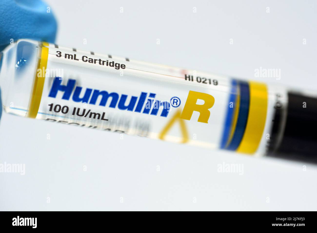Le Caire, Egypte, janvier 2 2022, Humulin R insuline humaine rDNA 100 ...