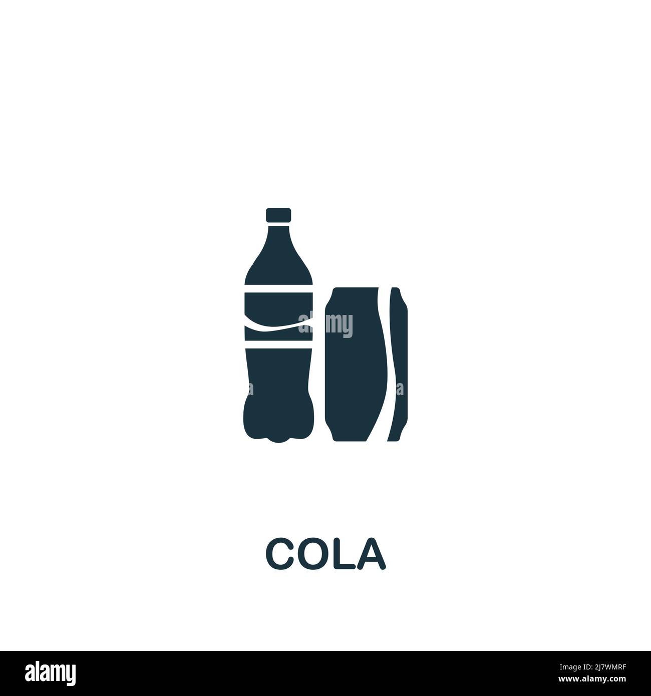 Icône Cola. Icône monochrome simple Drinks pour modèles, web design et ...