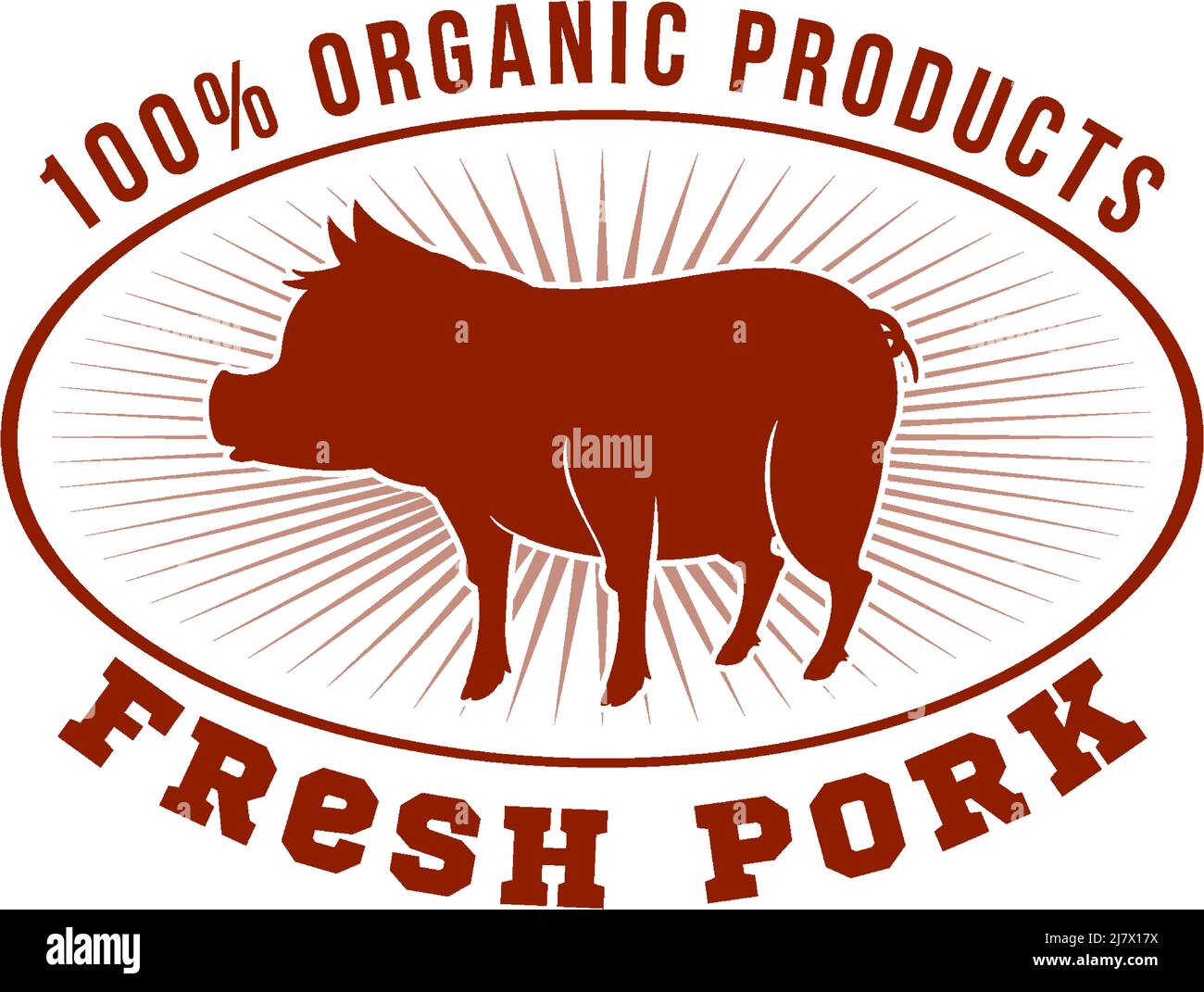 Logo de porc silhouette pour illustration des produits de porc Image ...