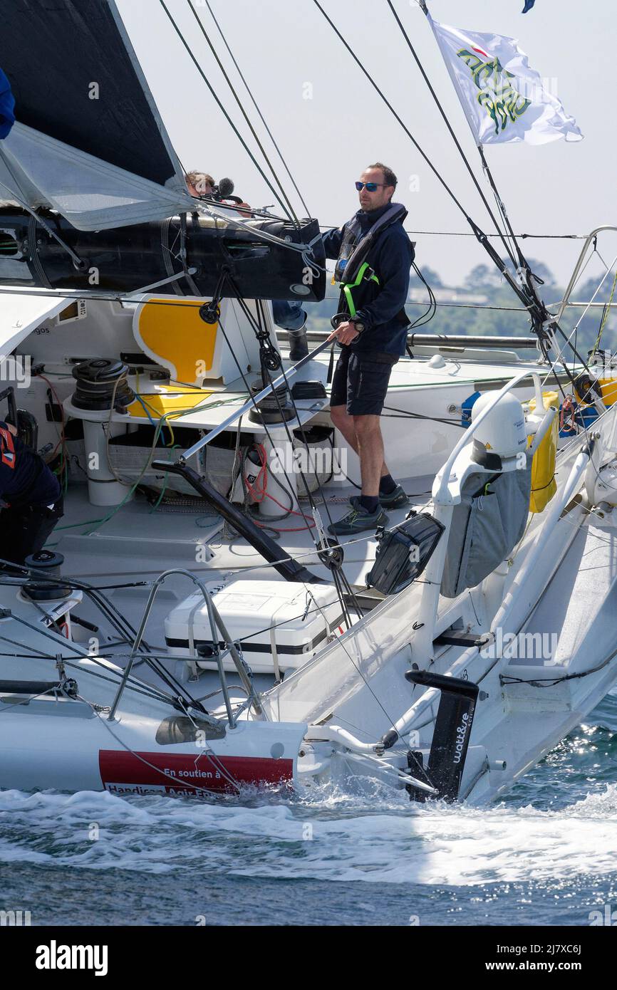 Sébastien Marssset - CAP ensemble AGIR au début de la course Guyader ...