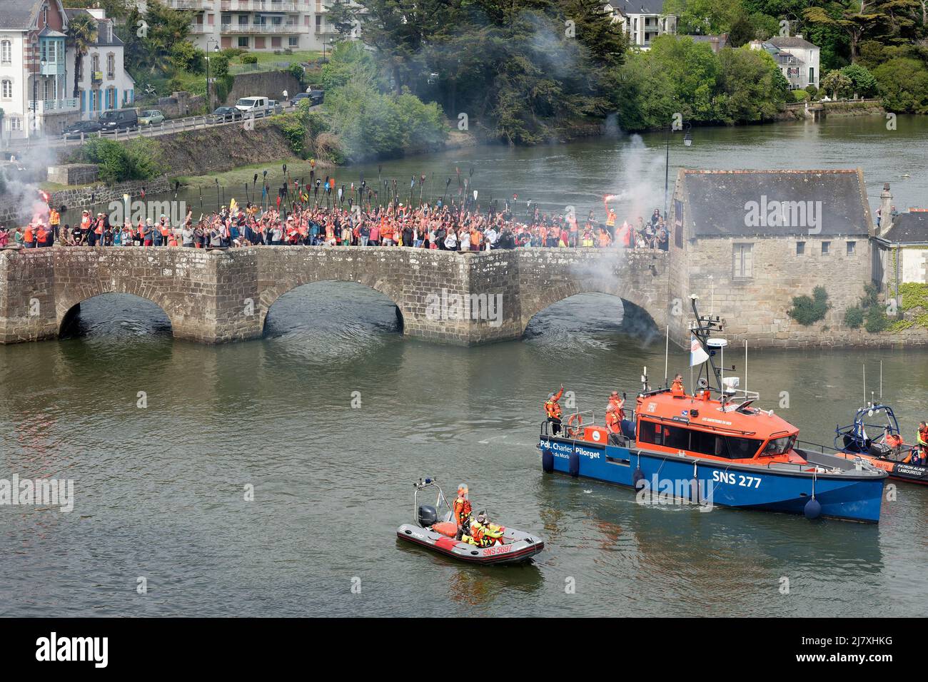 Hommage au SNSM lors du Trophée de selle du SNSM Morbihan 2022, le 30 ...