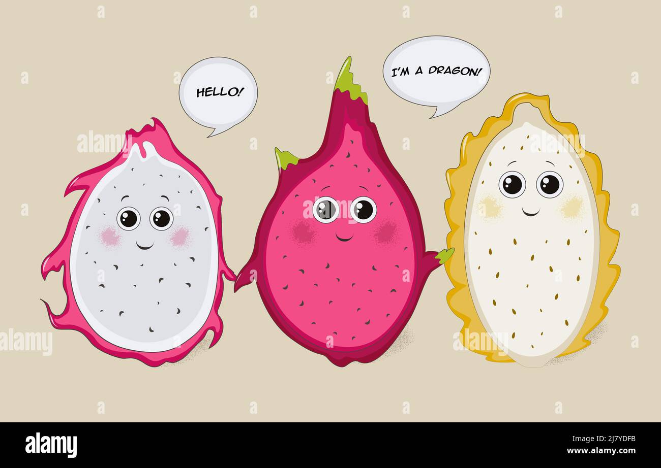 Fruits du dragon Banque d'images vectorielles - Alamy