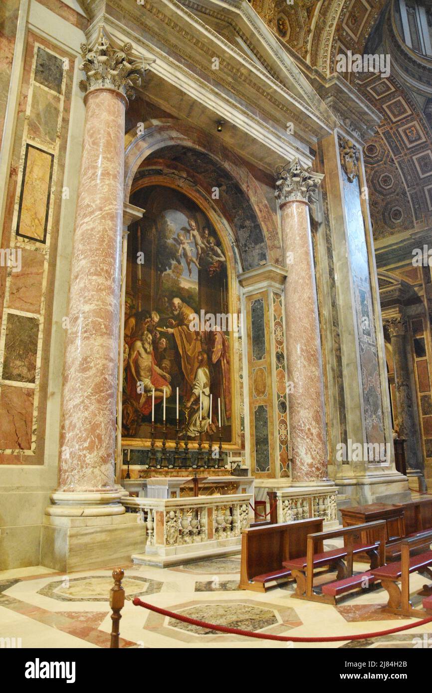 Autel de Saint-Jérôme et tombe de Jean XXIII dans la basilique Saint ...