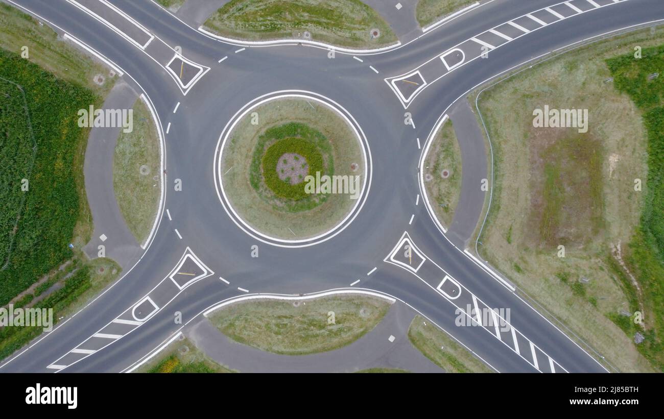Rond point vue d'en haut Banque de photographies et d’images à haute ...