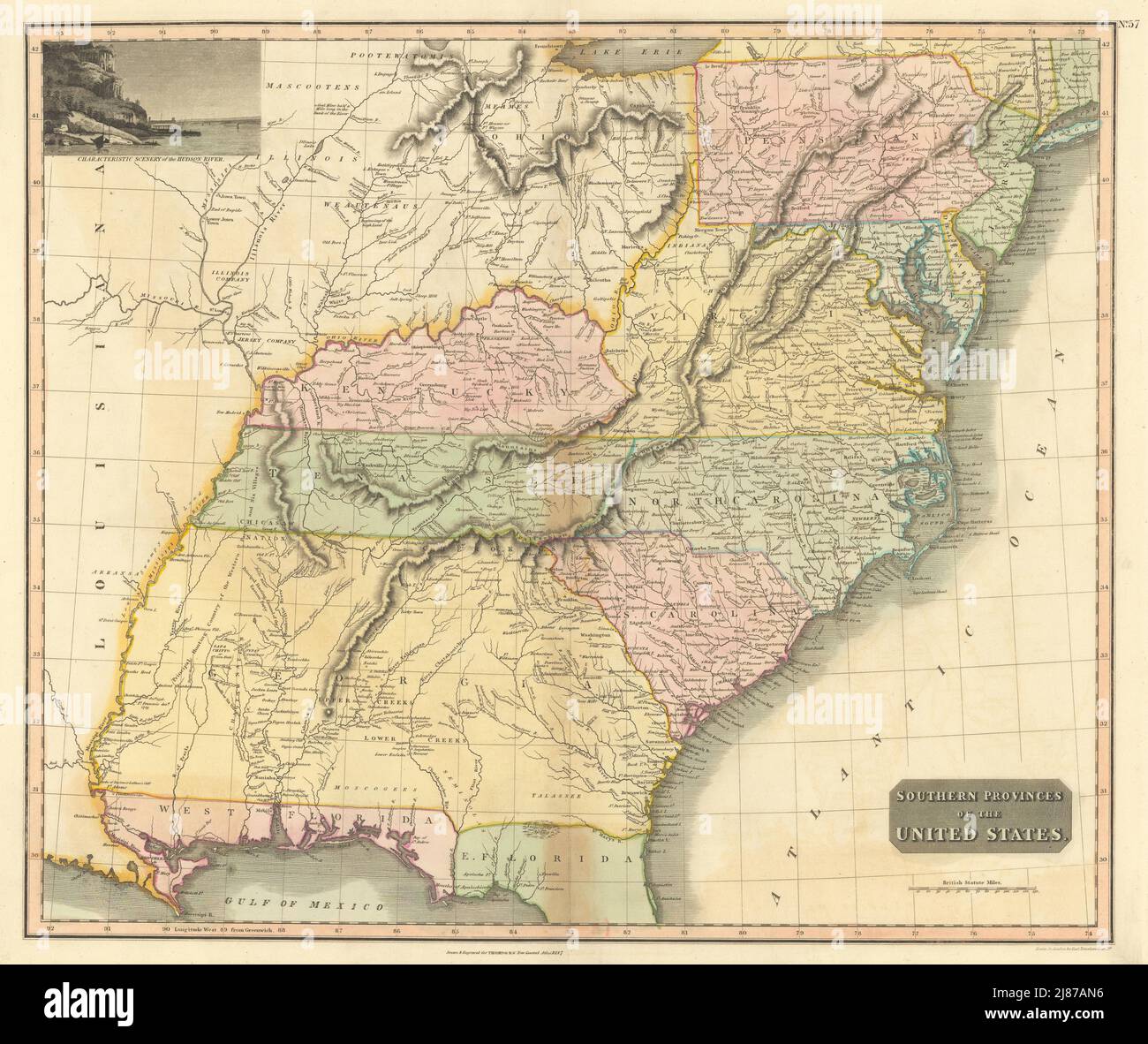 Mapa político de florida Banque de photographies et d’images à haute ...