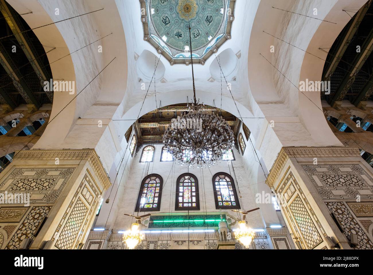 Damas, Syrie - Mai 2022 : à l'intérieur de la mosquée Omeyyade ...