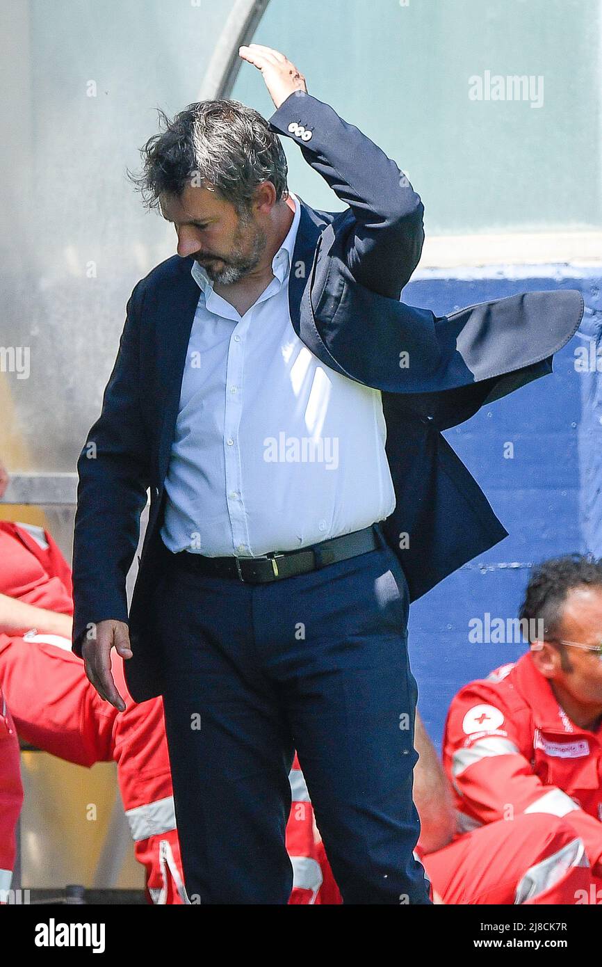 Rome Trainer Alessandro Spugna pendant le match Lazio-Roma au stade ...